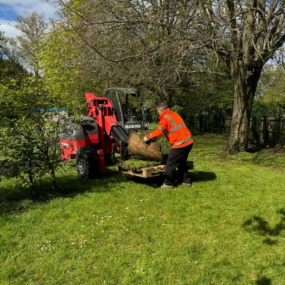 George Davies Turf delivers wildflower turf to local schools